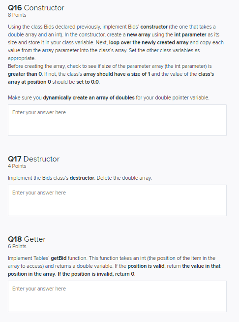 Solved Q15 Declaring Class 12 Points Declare a class called | Chegg.com