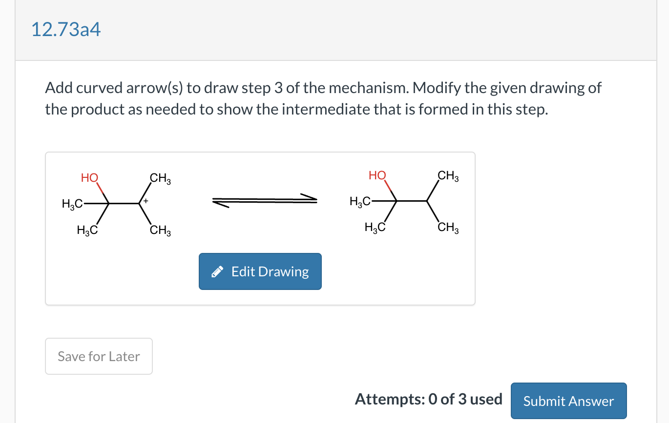 Add curved arrow(s) ﻿to draw step 3 ﻿of the | Chegg.com