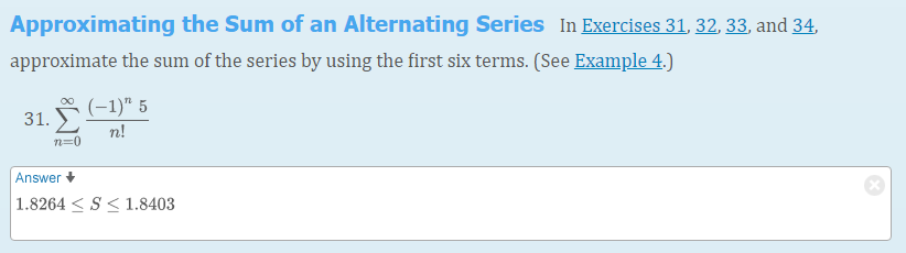 Solved Approximating the Sum of an Alternating Series In | Chegg.com