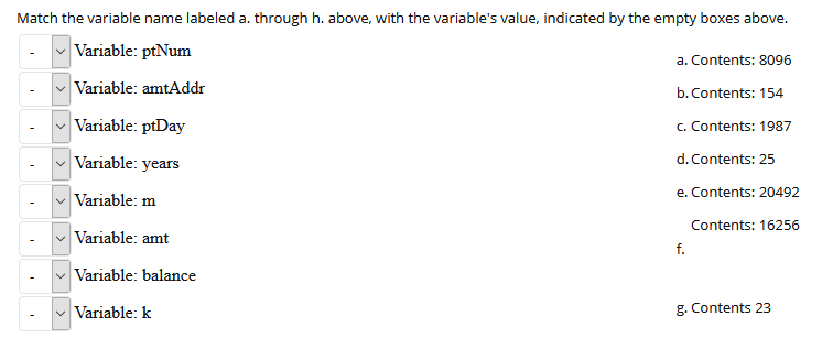 Solved Use the following declarations and statements when | Chegg.com Solved Use the following declarations and statements when | Chegg.com