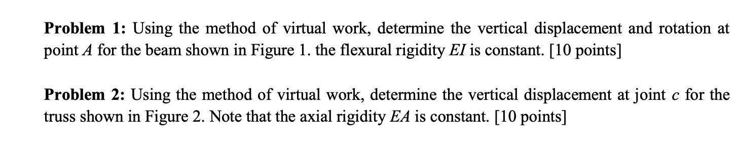 Solved Problem 1: Using the method of virtual work, | Chegg.com
