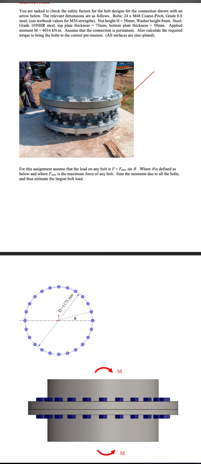 Solved You are tasked to check the safety factors for the | Chegg.com
