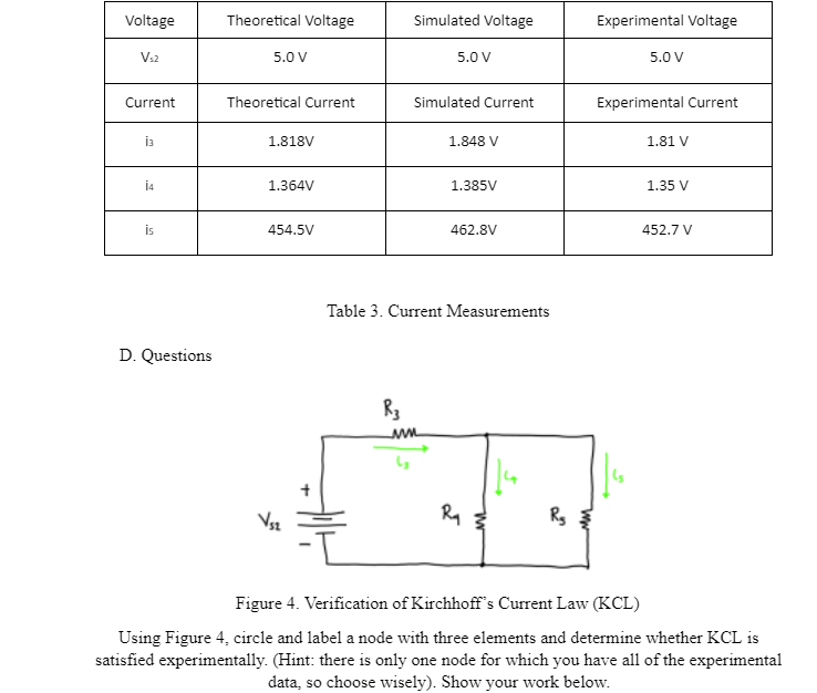 Solved Voltage Theoretical Voltage Simulated Voltage | Chegg.com