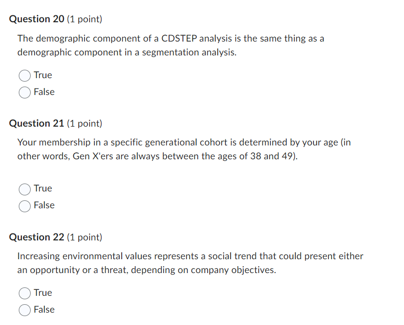 Solved The demographic component of a CDSTEP analysis is the | Chegg.com