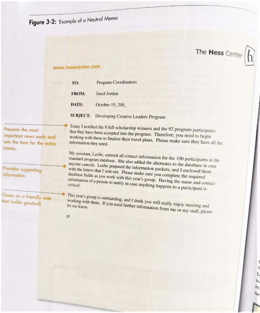 Solved Neutral Message Email Prompt: You are the general | Chegg.com