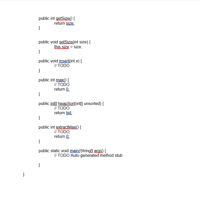 Overview: implement insertion and deletion from a | Chegg.com