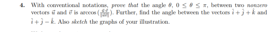 Solved 4. With conventional notations, prove that the angle | Chegg.com