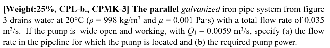 Solved [Weight:25%, CPL-b., CPMK-3] The parallel galvanized | Chegg.com