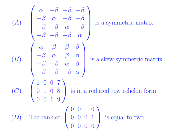 [Solved]: If alpha and beta are real constants, which of the
