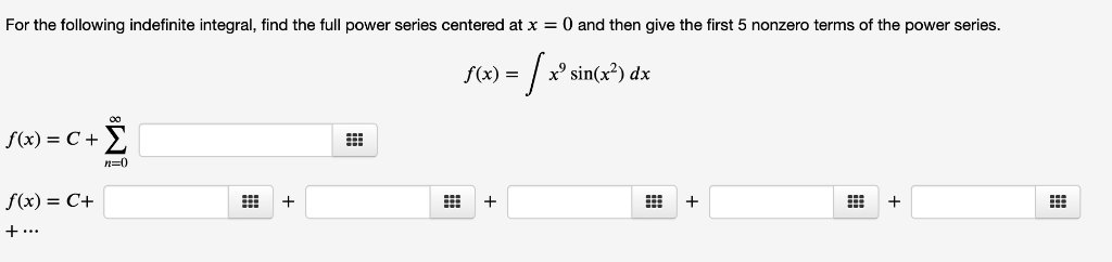 Solved For the following function, find the full power | Chegg.com
