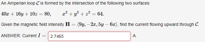 Solved An Amperian loop C is formed by the intersection of | Chegg.com