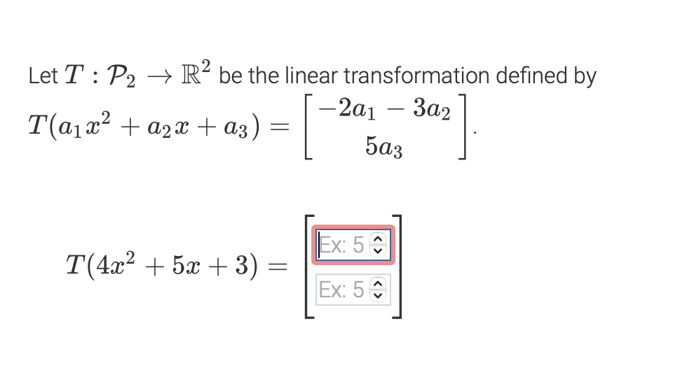 Solved Let T:P2→R2 be the linear transformation defined by | Chegg.com