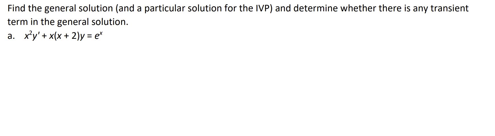 Solved Find the general solution (and a particular solution | Chegg.com