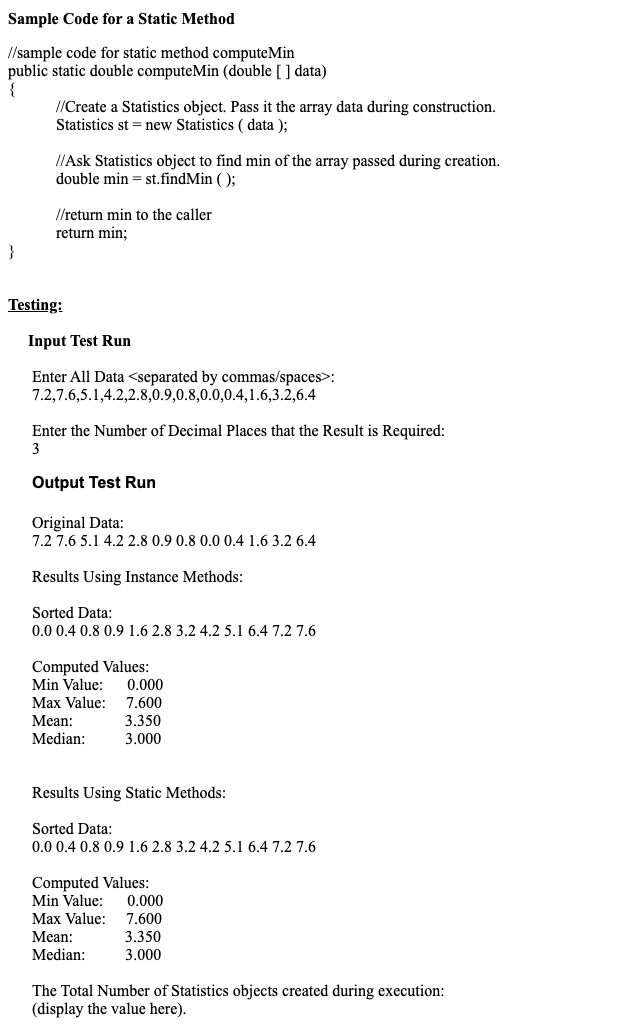 Solved Topic String Tokenizer Static Methods Static | Chegg.com