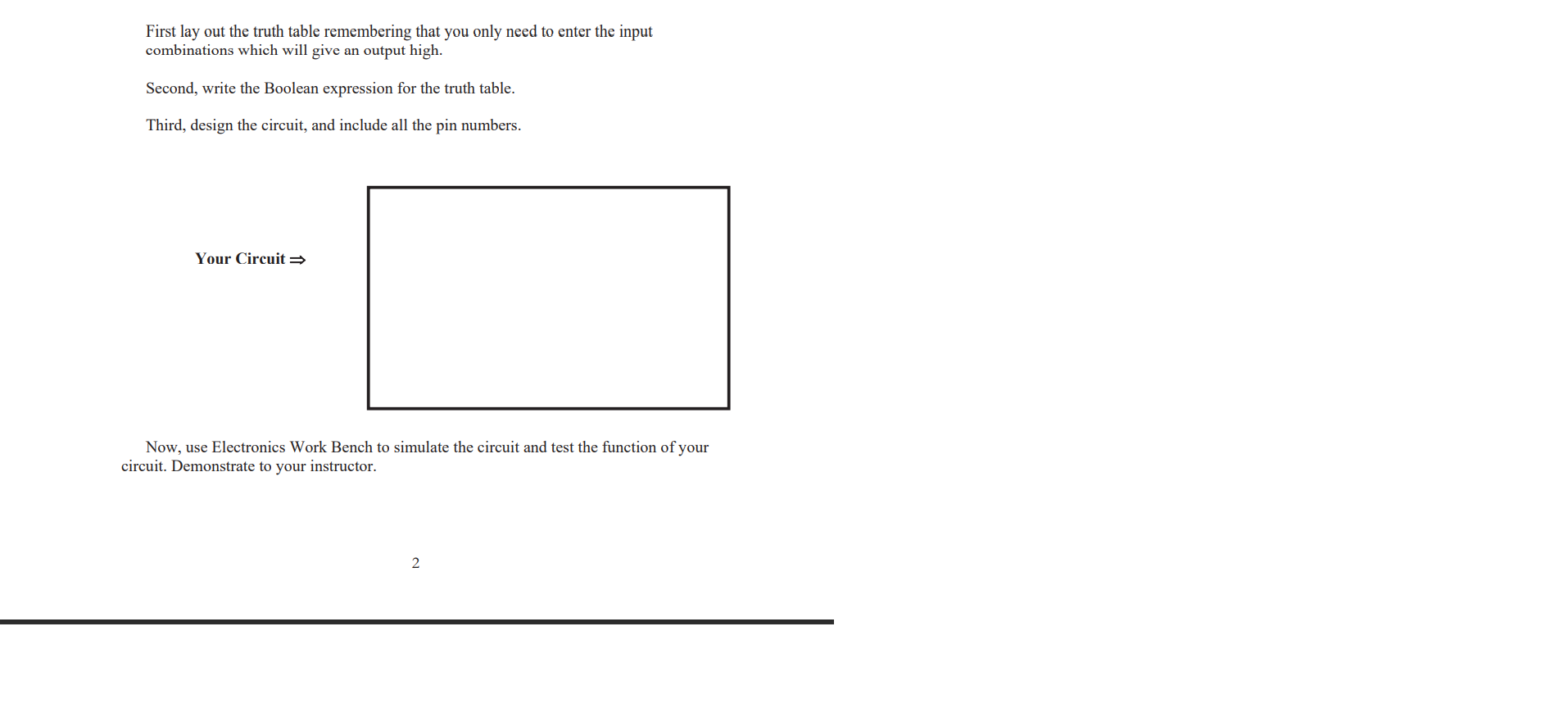 Solved SIMPLE COMBINATIONAL LOGIC DESIGN Objective To design | Chegg.com