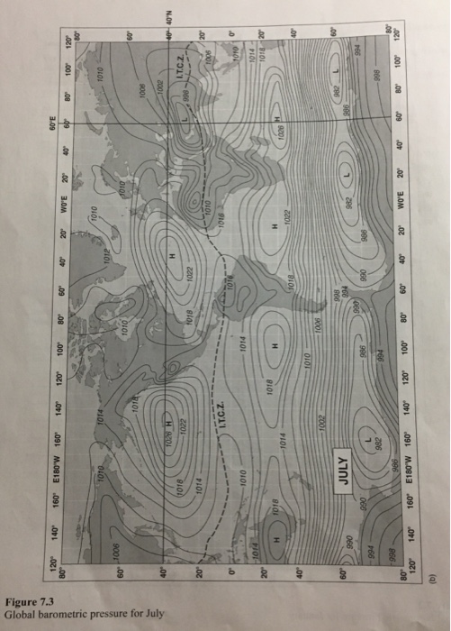 Solved ? SECTION 3 Air Pressure Map Analysis pressure areas | Chegg.com