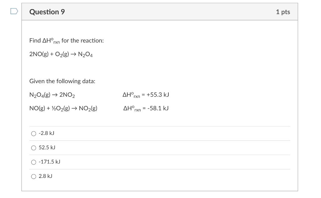 Solved What is ΔH∘ for 2H2(g)+O2(g)⋯2H2O (I) given the | Chegg.com