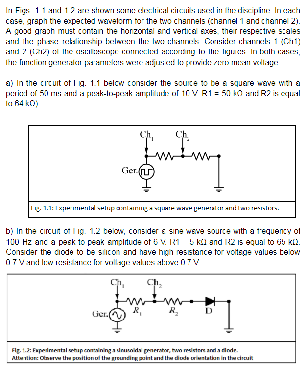 Solved In Figs. 1.1 and 1.2 are shown some electrical | Chegg.com