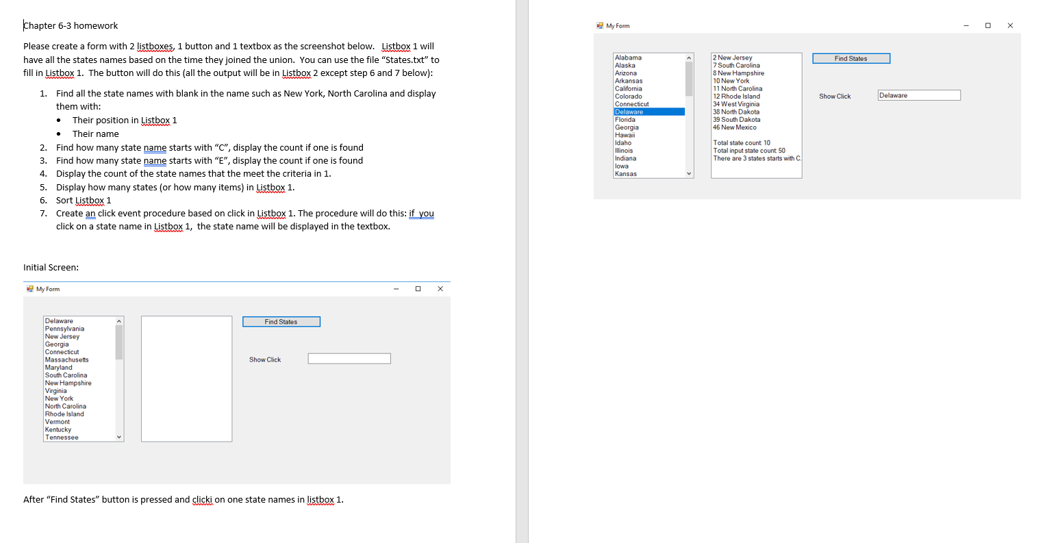 Using: Visual Studio 2019 Under the Windows Forms App | Chegg.com