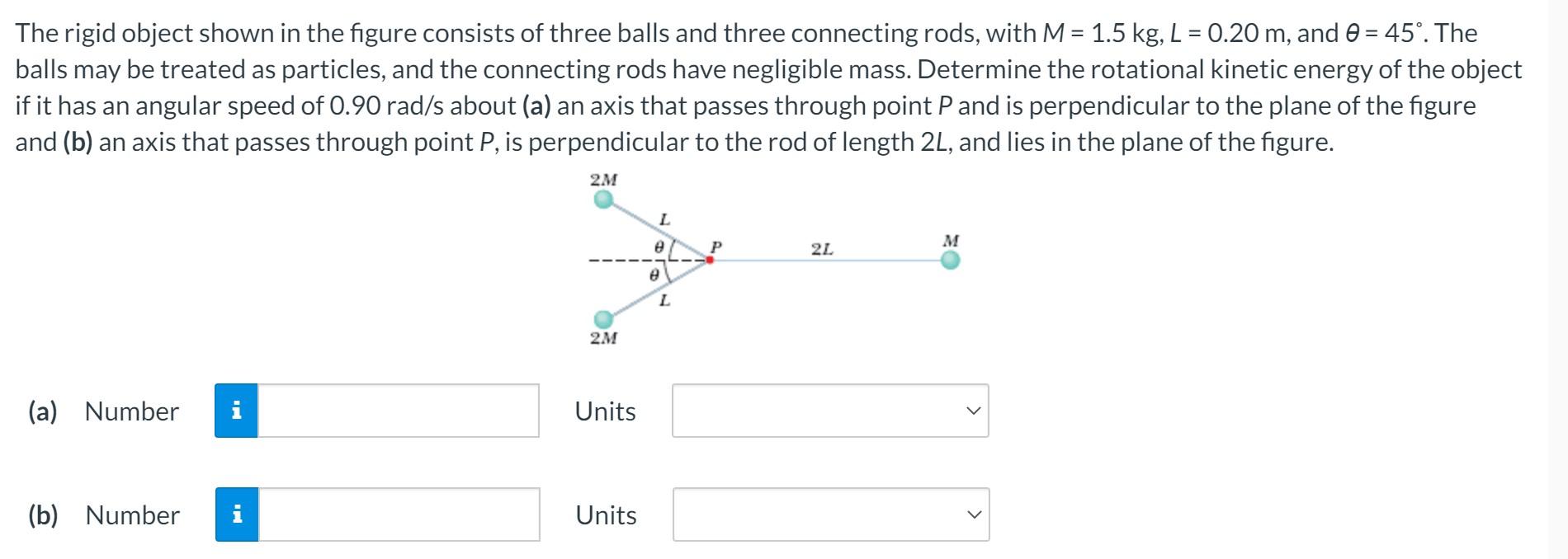 Solved The rigid object shown in the figure consists of | Chegg.com