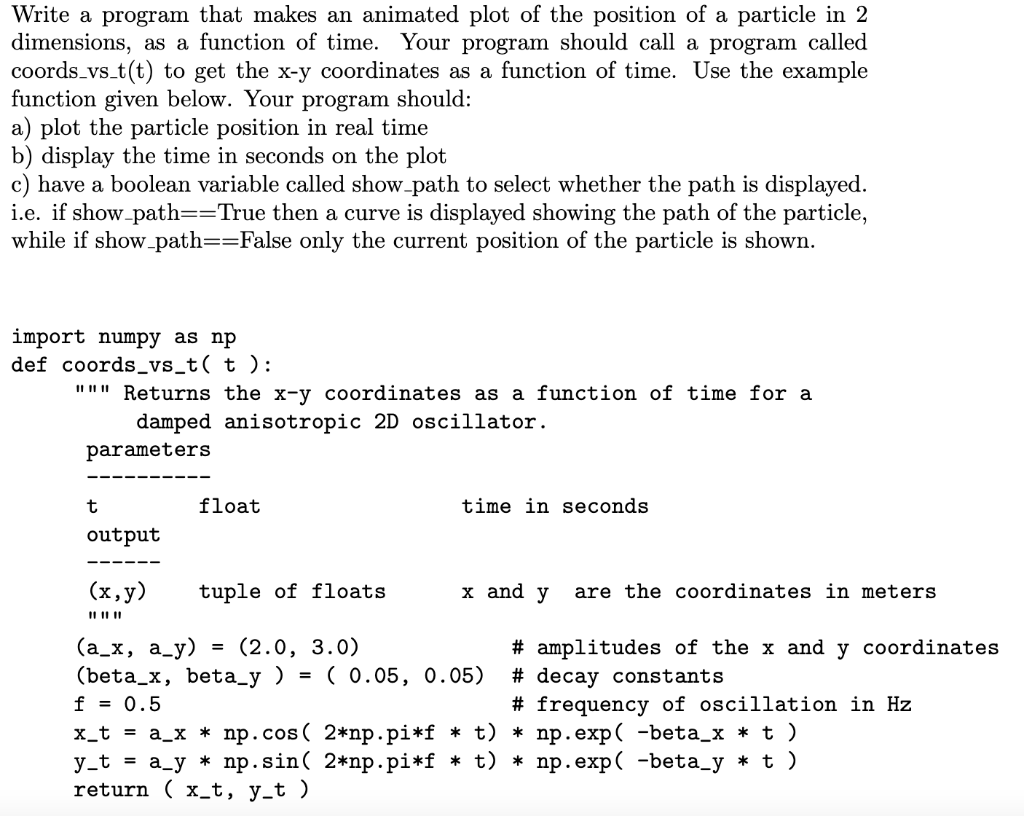 Solved Using Python language to answer the following | Chegg.com
