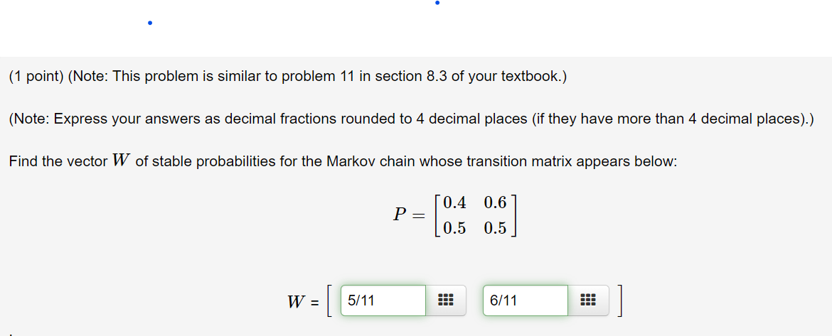 Solved 1 Point Note This Problem Is Similar To Problem