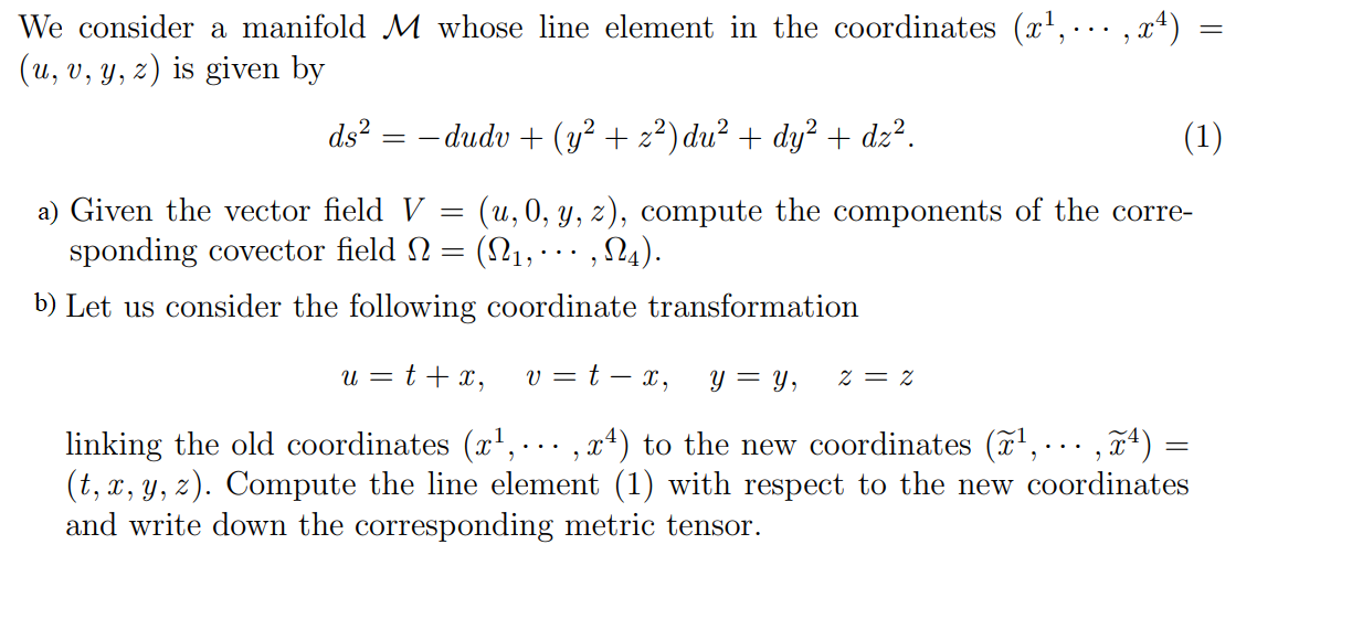Solved Solve using general relativity. I need the solution | Chegg.com