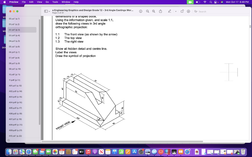 Solved e Engineering Graphics and Design Grade 12 - 3rd | Chegg.com