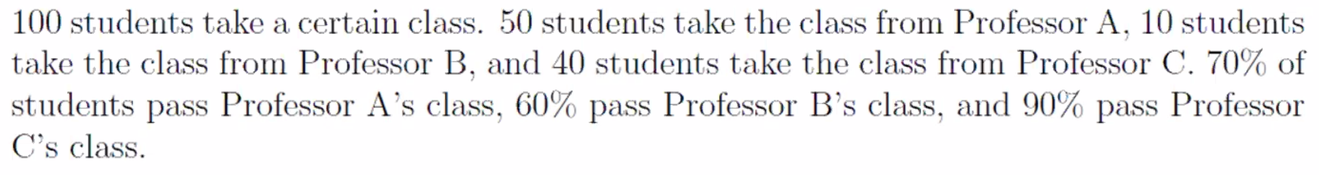 Solved 100 students take a certain class. 50 students take | Chegg.com