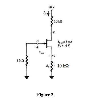 Solved For the circuit in Figure 2, determine the drain | Chegg.com
