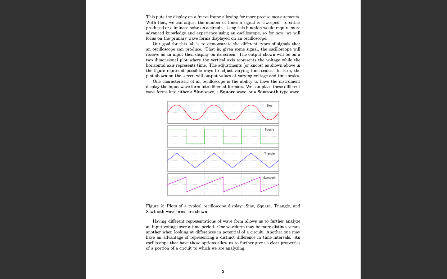 Lab #5: An Introduction to the Oscilloscope An | Chegg.com