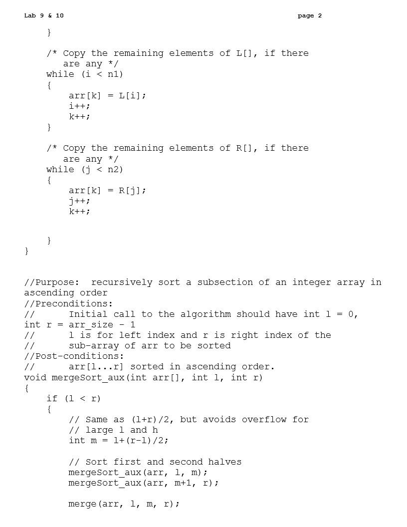Solved Labs 9 & 10 Assignment Parts: A) Using CodeBlocks | Chegg.com