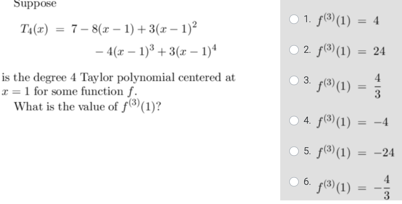 Solved Suppose 1 F 3 1 4 2 F 3 1 24 T4 x 7 8 x Chegg
