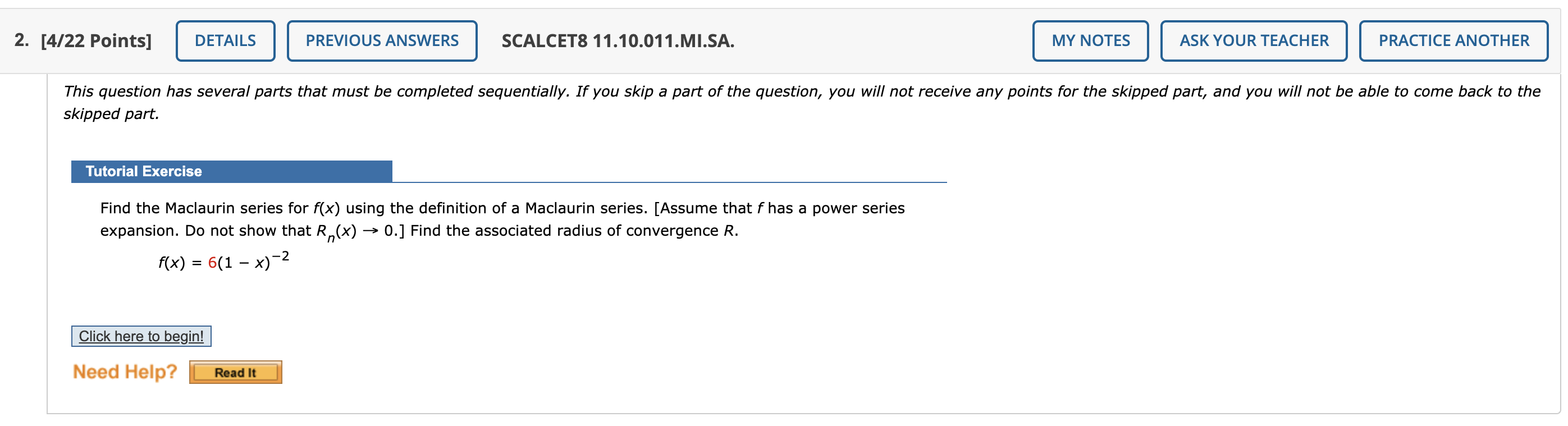 Solved 2. [4/22 Points] DETAILS PREVIOUS ANSWERS SCALCET8 | Chegg.com