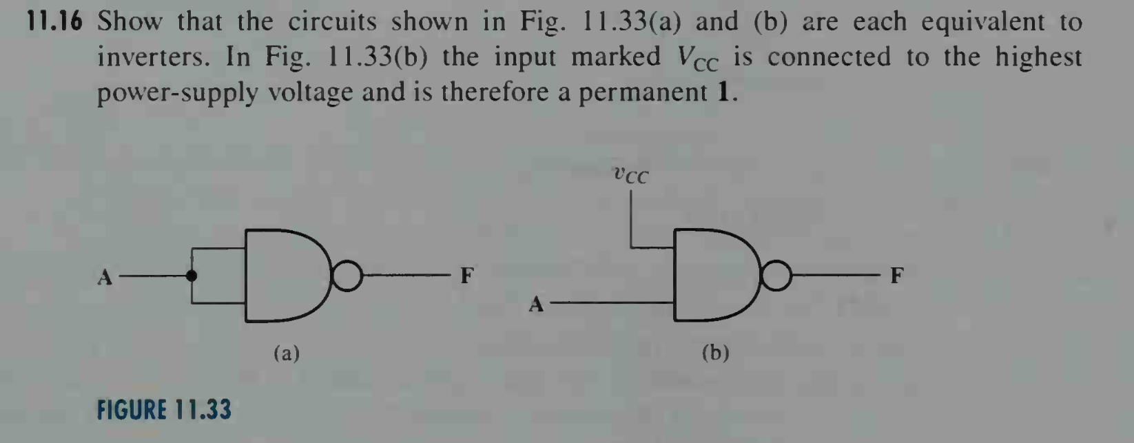 Solved by an EXPERT 11.16 ﻿Show that the circuits shown in Fig. 11.33(a ...