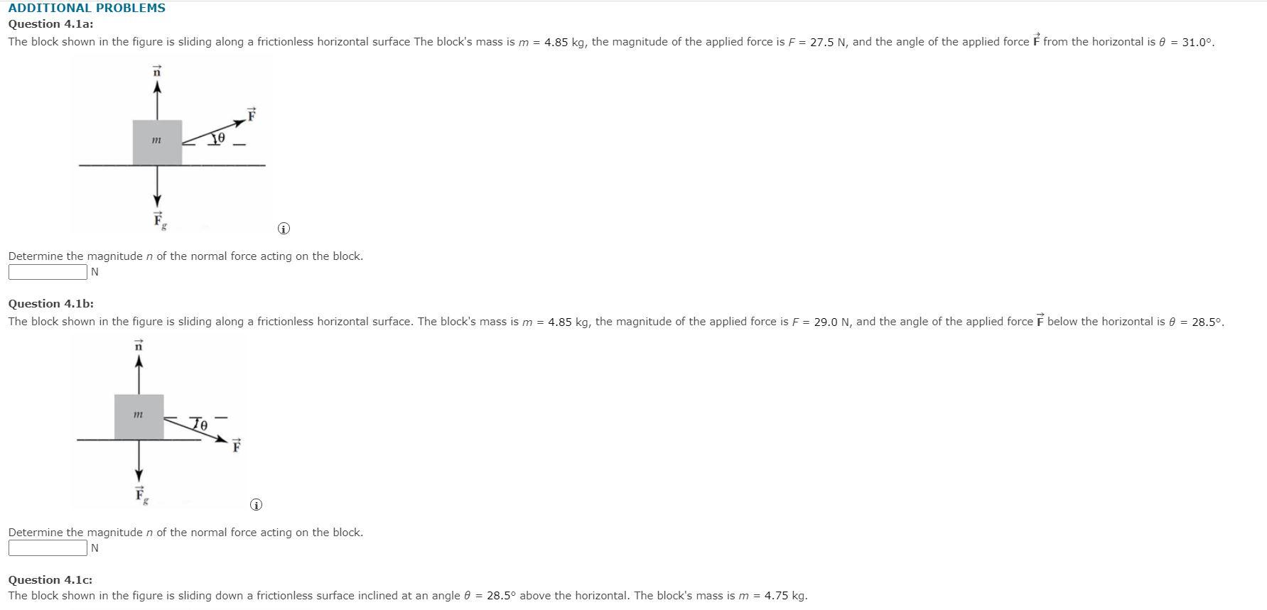 Solved ADDITIONAL PROBLEMS Question 4.1a: The block shown in | Chegg.com