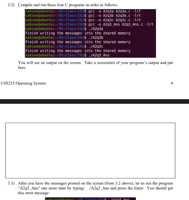 Solved Consider these three C programs: A2q3a.c, A2q3b.c, | Chegg.com