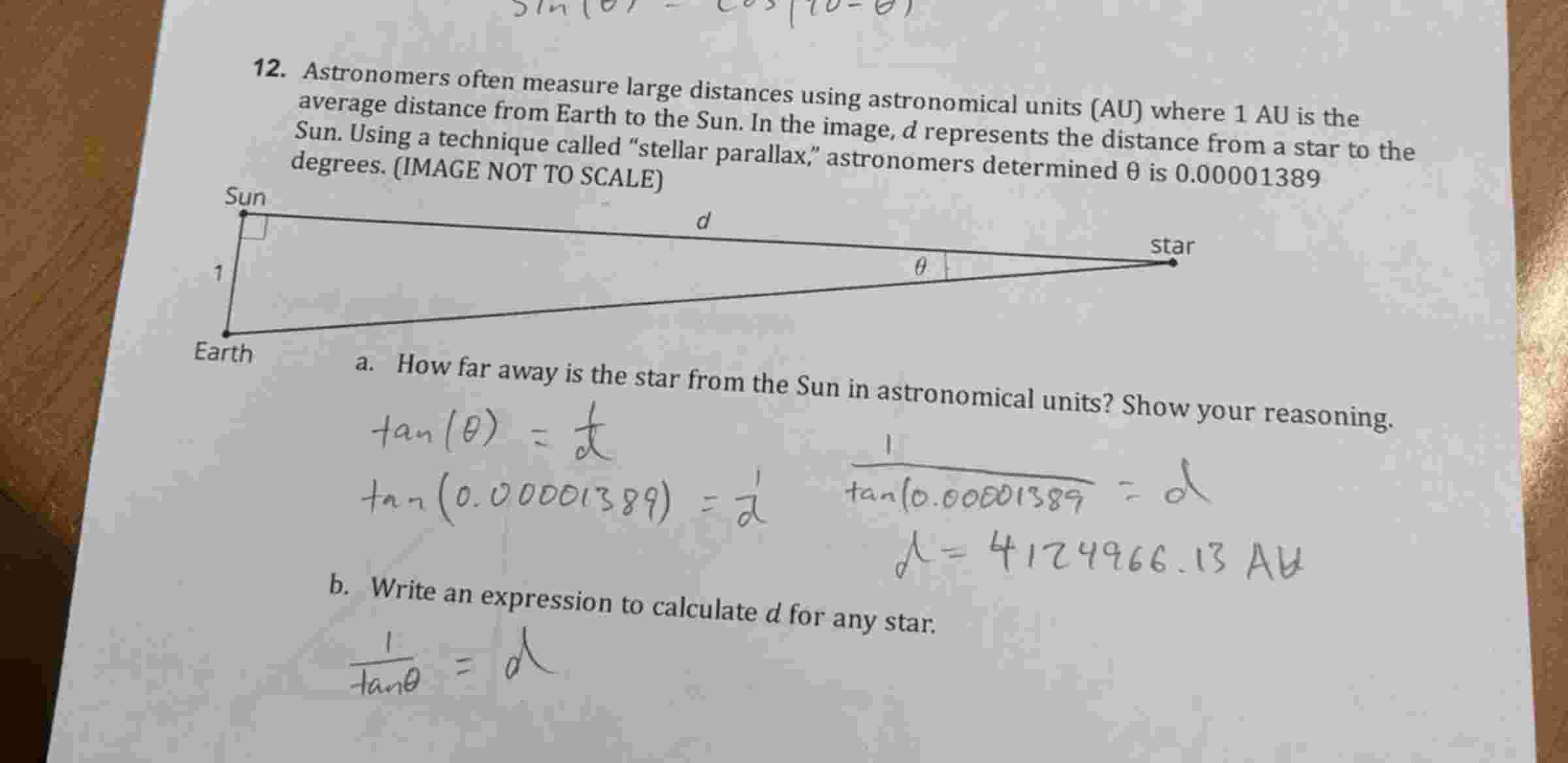 Solved Astronomers often measure large distances using | Chegg.com