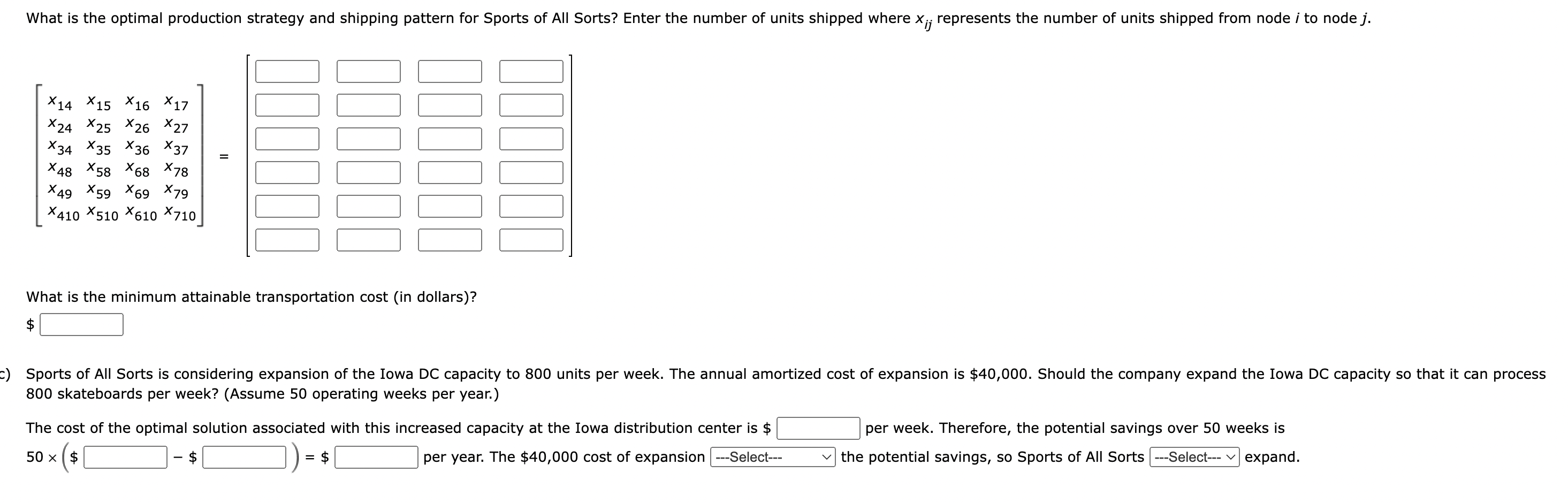 Solved (located in Iowa, Maryland, Idaho, and Arkansas). | Chegg.com