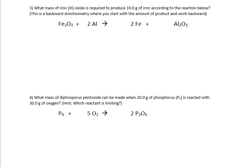 Solved Setup Hint Reactant 1 Reactant 2* → Product 1 Product | Chegg.com