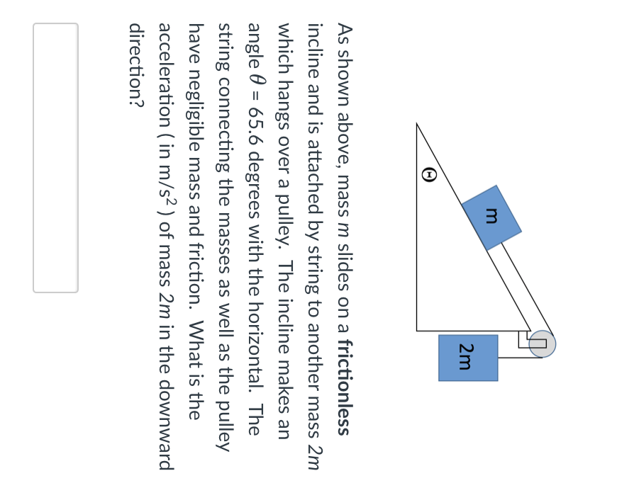 Solved As shown above, mass m slides on a frictionless | Chegg.com