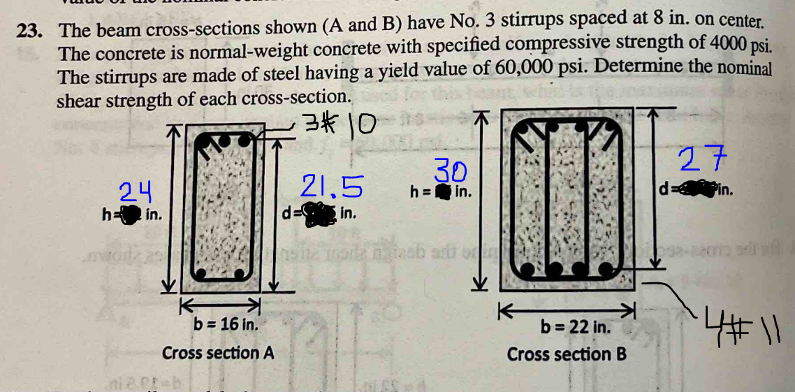Solved 3. The beam cross-sections shown (A and B) have No. 3 | Chegg.com