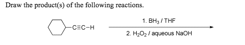 Solved Draw the product(s) of the following reactions. 1. | Chegg.com