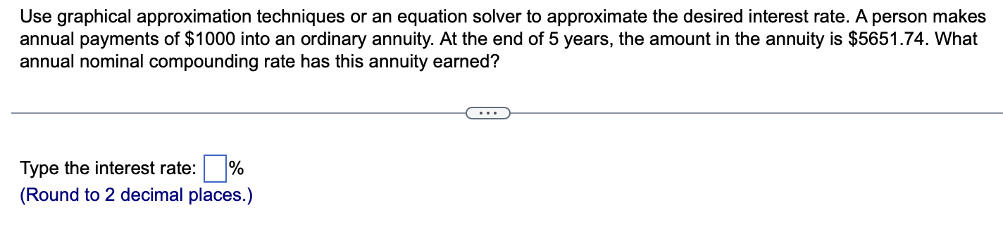 Solved Use graphical approximation techniques or an equation | Chegg.com