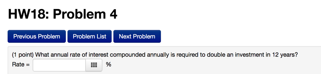 Solved HW18: Problem 4 Previous Problem Problem List Next | Chegg.com