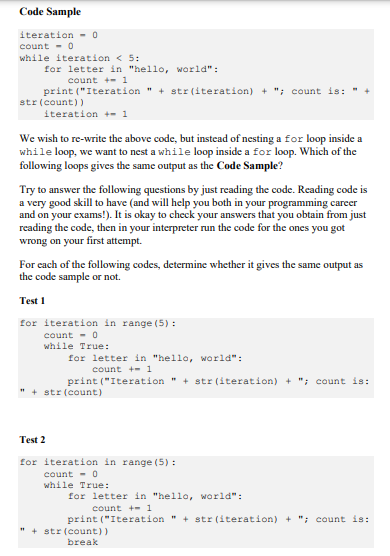 PYTHON EXERCISE I Q1. Assume that two variables, varA | Chegg.com