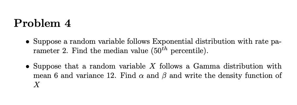 Solved - Suppose a random variable follows Exponential | Chegg.com