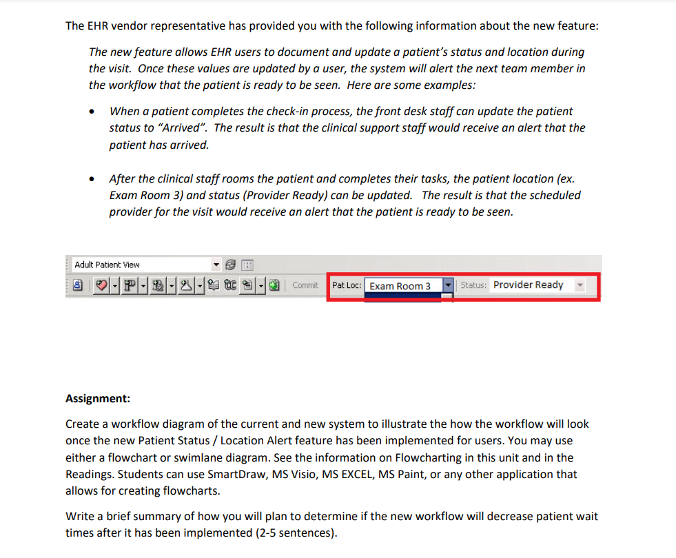 Solved Create a workflow diagram of the current and new | Chegg.com