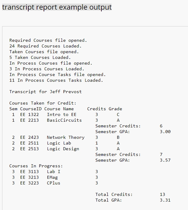Student Record System: Build C++ program that will | Chegg.com