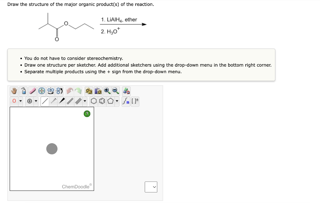 Solved Draw the structure of the major organic product(s) of | Chegg.com
